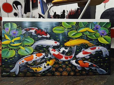 គំនូរ ពិពណ៌នា ត្រី 9 ហុងស៊ុយ នាំលាភ នាំសំណាង Facebook