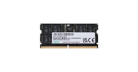 Apacer Ram So Dimm Notebook Ddr5 5600mhz 16gb Fs 16g2c Pkh Smart Systems Amman Jordan