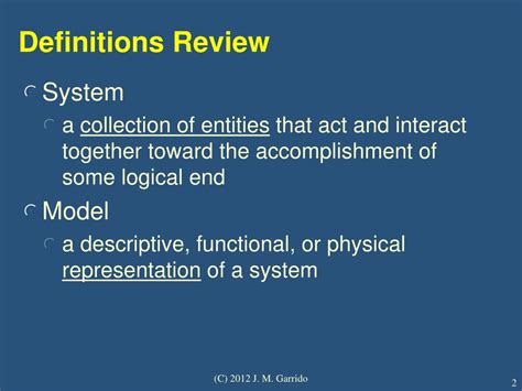 Ppt Object Oriented Discrete Event Simulation Overview And Applications Dr José M