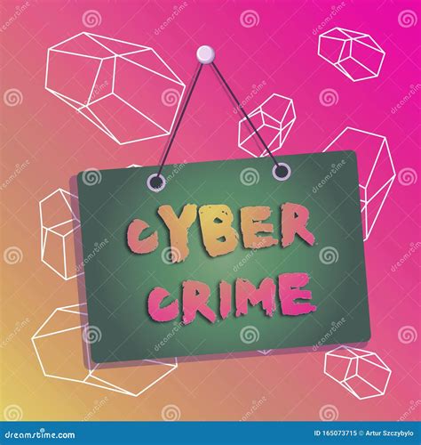 Word Writing Text Cyber Crime Business Concept For Kind Of Criminal Activities Carried Out By
