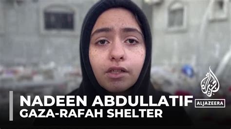 13 Year Old Nadeen Abdullatif Loses Brother In Gaza City Takes Shelter
