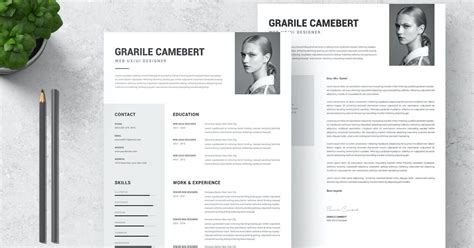Шаблон резюме Cv Графические шаблоны Envato Elements
