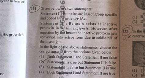 131 Given Below Are Two Statemnts Statement StudyX
