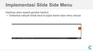 CSS Eksperimen 03 3 Slide Side Menu PPT