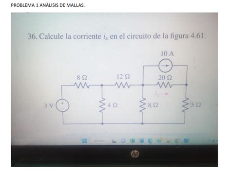 Solved In The Circuit Shown Use Mesh Analysis To Find The