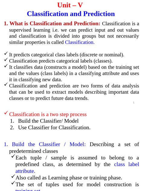 Dwdm Unit V Pdf Statistical Classification Bayesian Inference