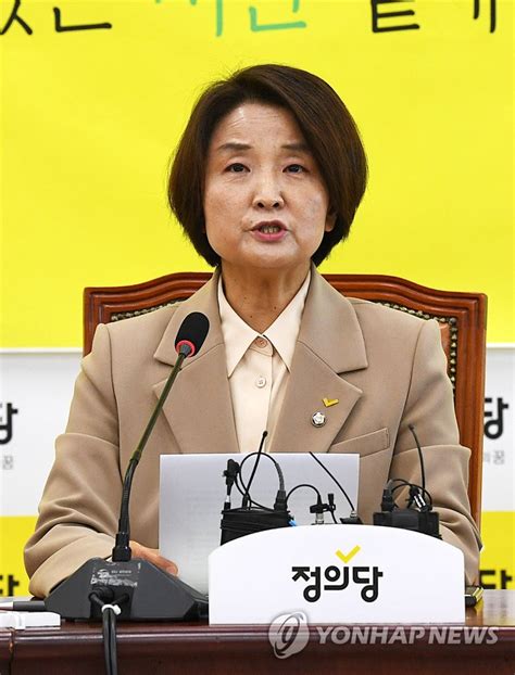 발언 하는 이은주 연합뉴스