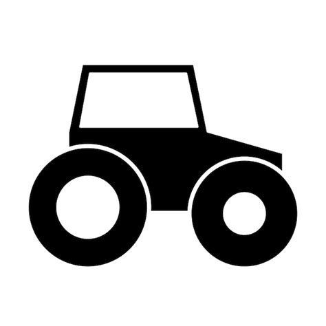 Premium Vector Tractor Icon Vector