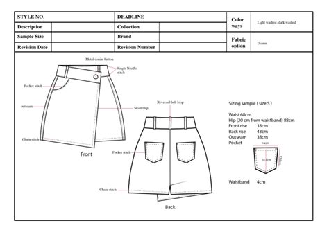 Help Creating Your Tech Drawing Spec Sheet And Illustration By Aurelliagracia Fiverr