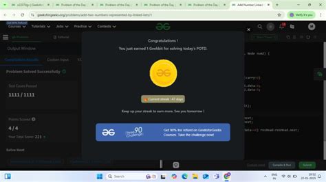 Gfg160 Coding Problemsolving Linkedlists Algorithms Modugu Prasanna