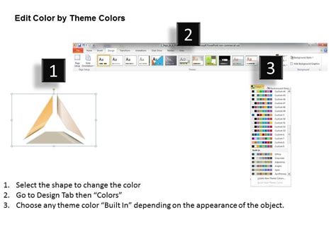 Editable Triangle Diagram For Powerpoint Powerpoint Slide Template