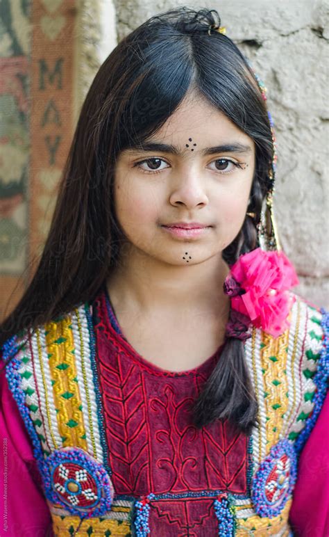 Portrait Of Baloch Girl With Intricate Jewelry And Makeup By Stocksy Contributor Agha Waseem