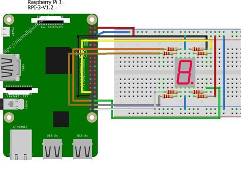 7 segment display interfacing with raspberry pi