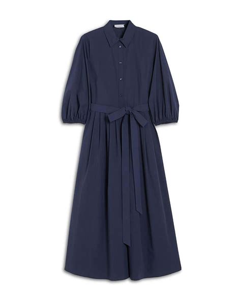 Weekend Max Mara Kentia Dress Navy Poplin Garmentory
