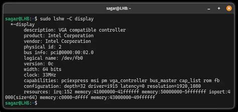 Lshw Command In Linux Get Hardware Details