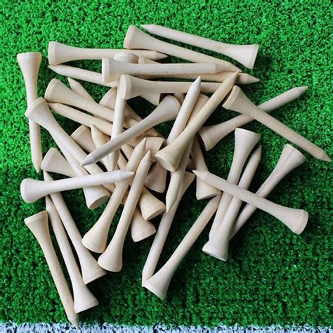 100pcspack Premium Wooden Golf Tees 54mm With Gol Grandado
