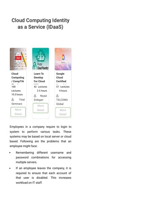 cloud computing identity as a service idaas pdf information technology management cybercrime