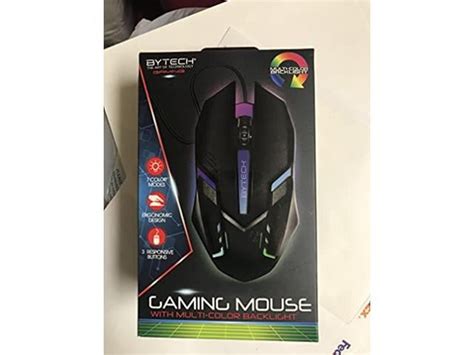 Bytech Bymswr104bk Bytech 3 Button Gaming Mouse Walmart Business Supplies