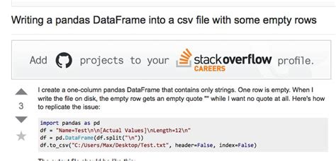 Writing Pandas Dataframe To Csv File With Some Empty Rows Drop Nan Rows Empty Quotes