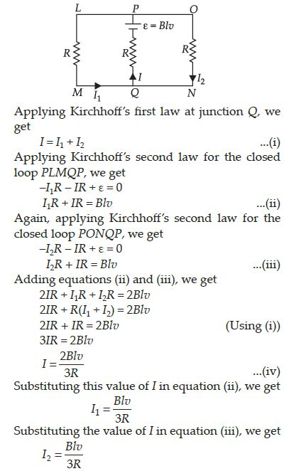 a rectangular loop has a sliding connector pq of length l and