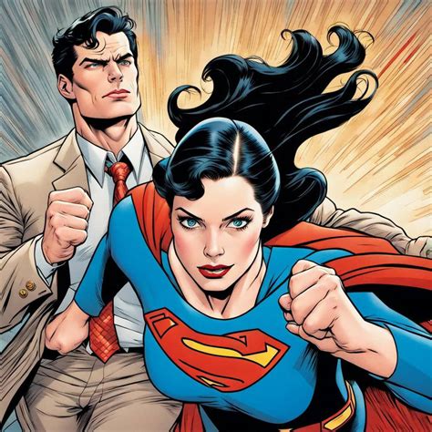 Portrait Of Lois Lane Defeating Superman By Mastersandy On Deviantart