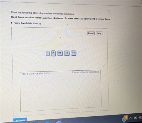 Solved Rank The Following Elements By Atomic Radius Rank