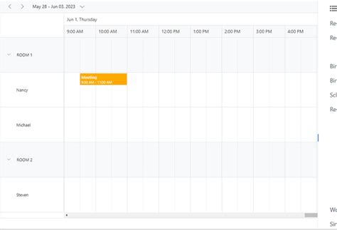 Scheduler Resource And Or Grouping Radzen Blazor Components Radzen