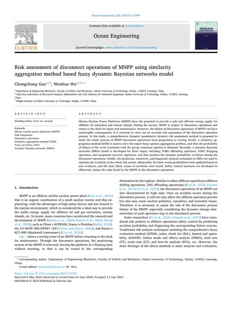 PDF Risk Assessment Of Disconnect Operations Of MNPP Using Similarity