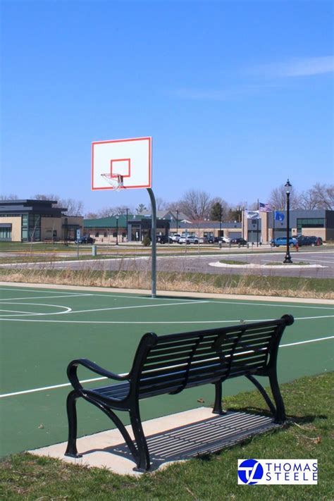 Bench For Outdoor Basketball Court Park Bench Basketballcourt