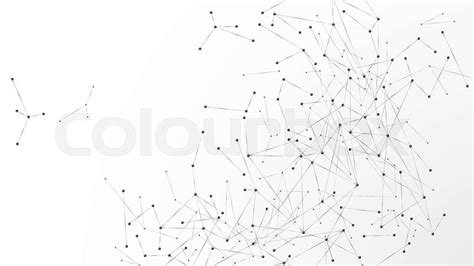 Abstract Network Nodes Nodes Connected In Web Plexus Atom Colourbox