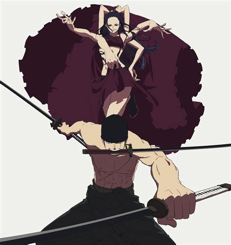 Nico Robin And Roronoa Zoro One Piece Drawn By Enaka Danbooru