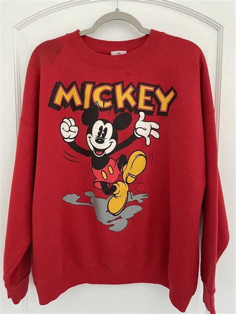 Disney × Vintage 1990s Disney Mickey Mouse Crewneck S Gem