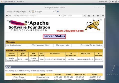 How To Install And Configure Apache Tomcat In Linux DayGeek