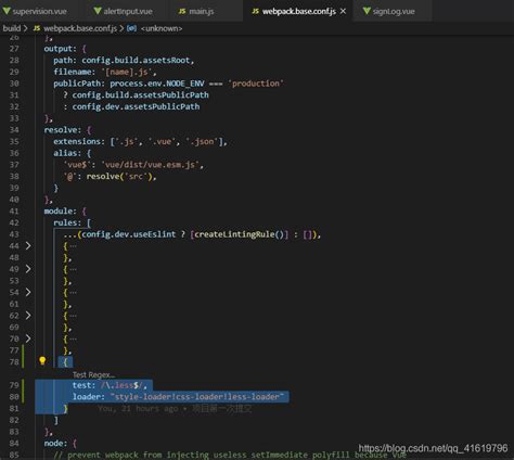 Vue Cli2中使用lessnfig 设置less Csdn博客