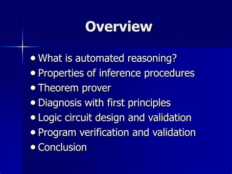 PPT Automated Reasoning Overview The Core Concepts PowerPoint Presentation ID