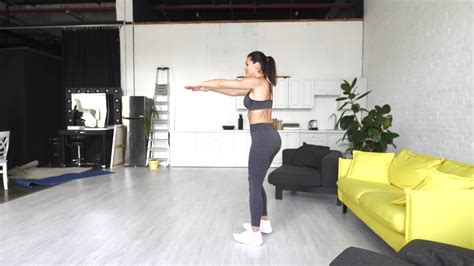 Fitness Woman In Work Out Session At Home Stock Video At Vecteezy