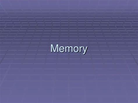 PPT Memory PowerPoint Presentation Free Download ID 1703144