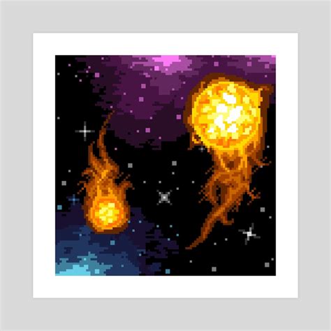 Binary Star System An Art Print By Jacob Mays INPRNT