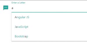 Materialize Autocomplete