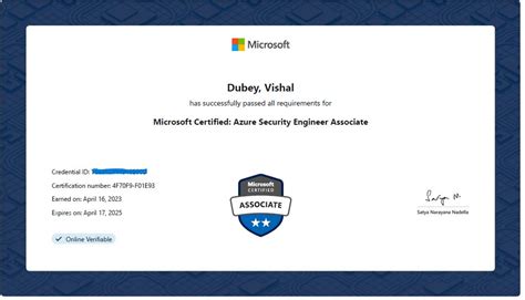Microsoft Azuresecurityengineer Az500 Vishal Dubey