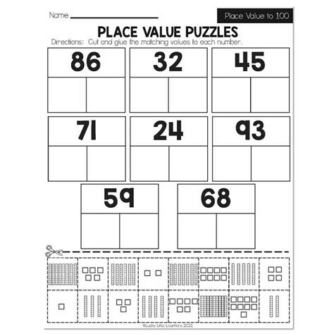 Fall Early Finishers 2nd Grade Math Place Value To 100 Place