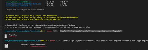 Bug Module Tapabletapable Has No Exported Member Tapable · Issue 8098 · Umijs