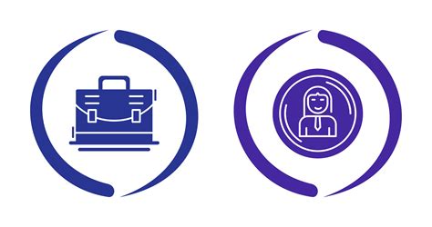 Briefcase And User Icon Vector Art At Vecteezy