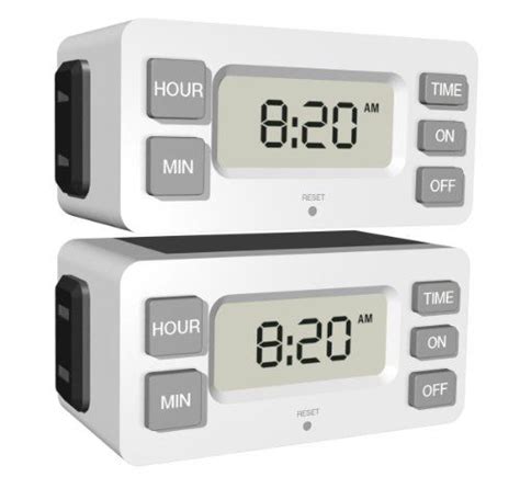 Stanley 38425 Timermax Digislim Polarized 1 Outlet Digital Bar Timer 2 Pack Timer Ceiling