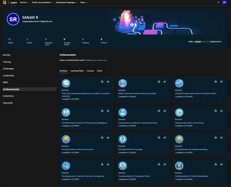 Sanjay Akash On Linkedin Microsoftlearn Azure Ai Badges