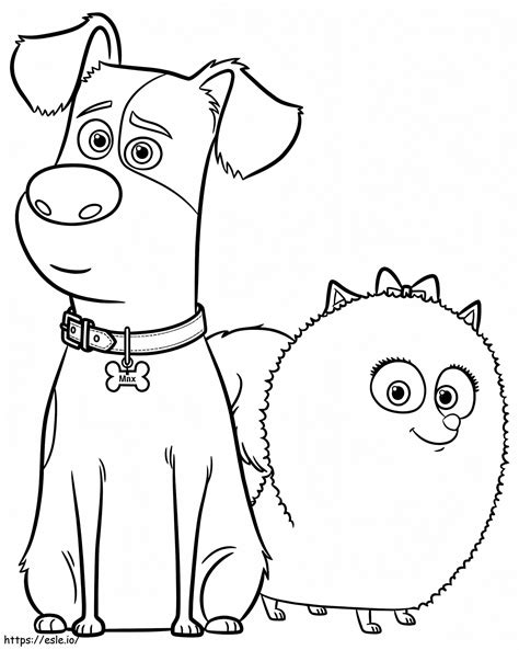 Max And Gidget Coloring Page
