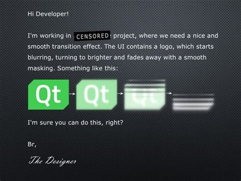 creating an effect with qqem r qtframework