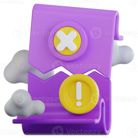 File Corrupted 3d Illustration 47246904 Png