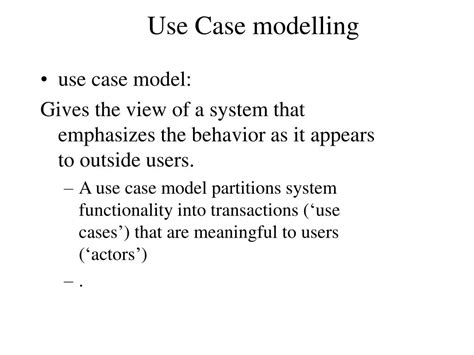 PPT Use Case Modeling PowerPoint Presentation Free Download ID