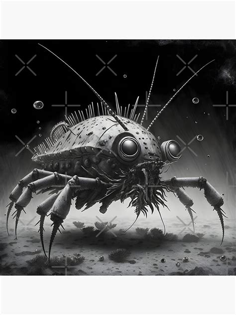 Scp Crab Poster For Sale By Foodcolored Redbubble